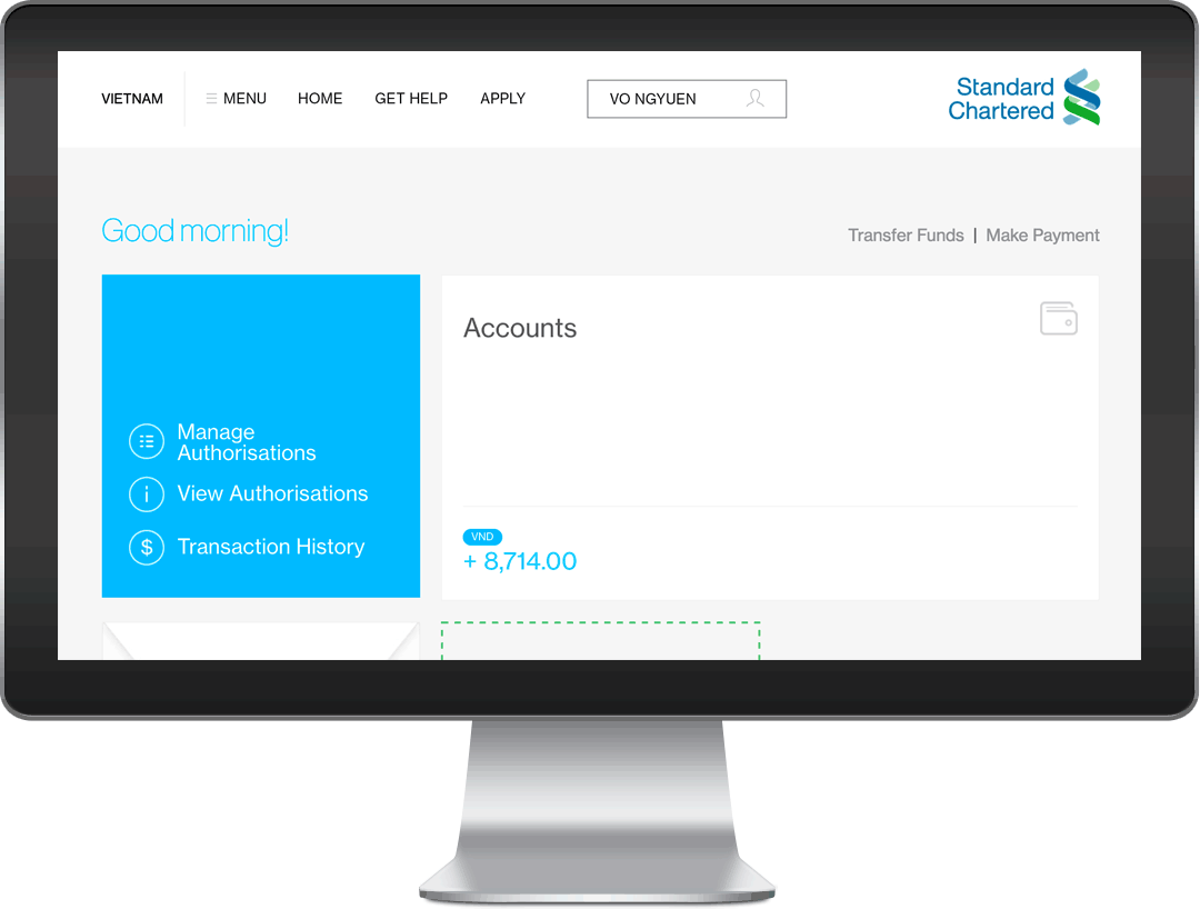 Fresh new face of online banking | Standard Chartered | Vietnam